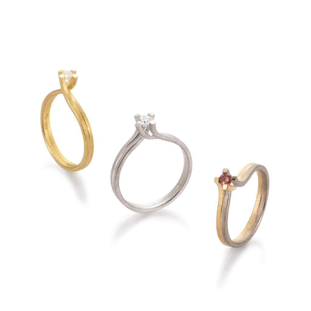 Ring 'Schlingel / Solitaire Duo' - KH